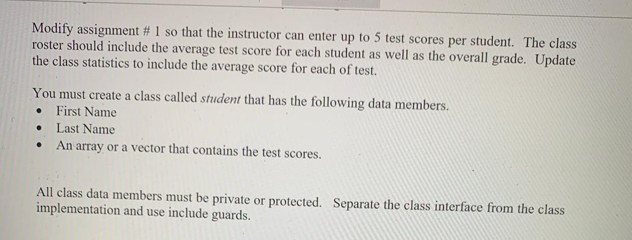 Solved Create a program to calculate grades as well as | Chegg.com