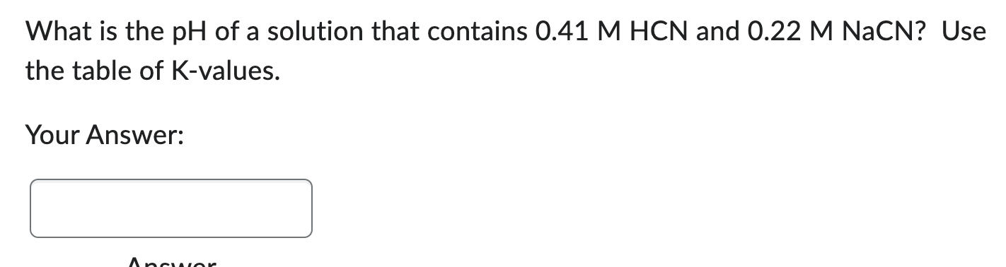 Solved A weak acid has a Ka =2.4×10−9. What is the pKb of | Chegg.com