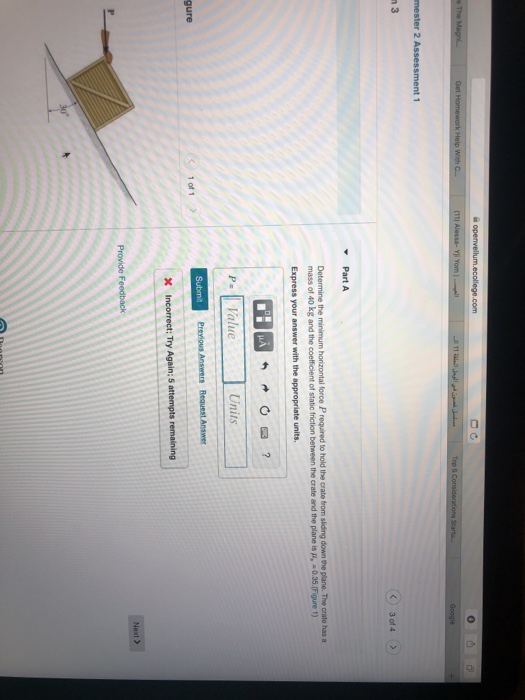 Solved openvellum.ecollege Part A Determine The Magni... | Chegg.com