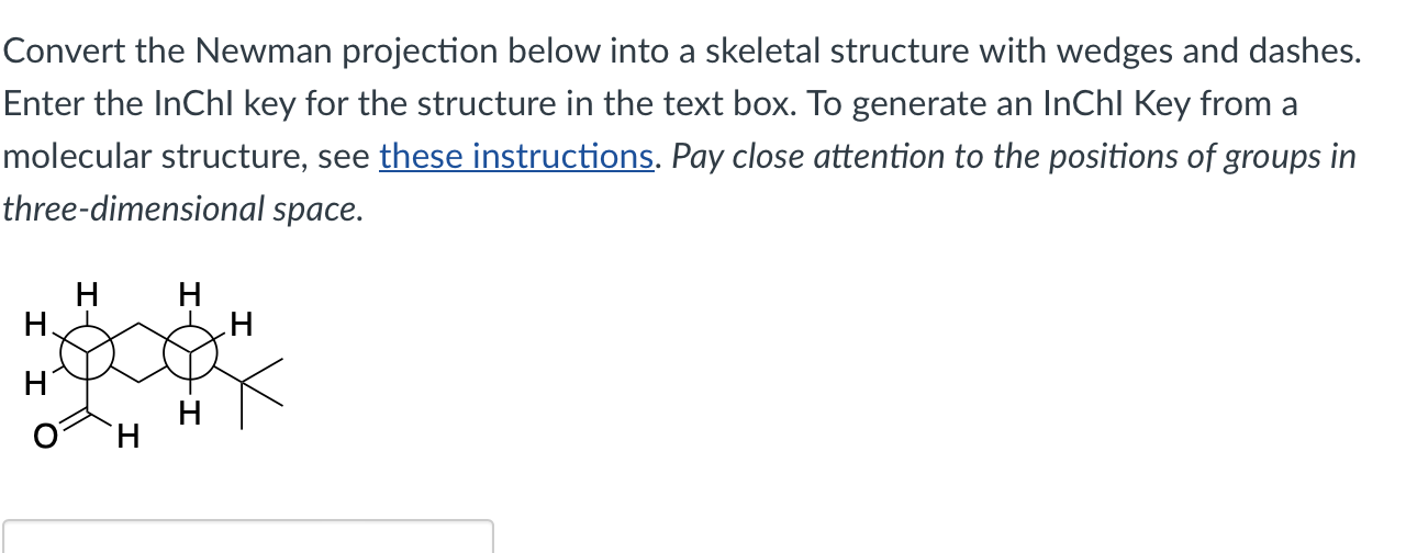 Convert the Newman projection below into a skeletal | Chegg.com