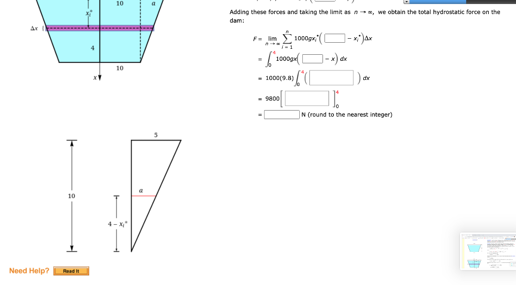 Solved Video Example EXAMPLE 1 A dam has the shape of a | Chegg.com