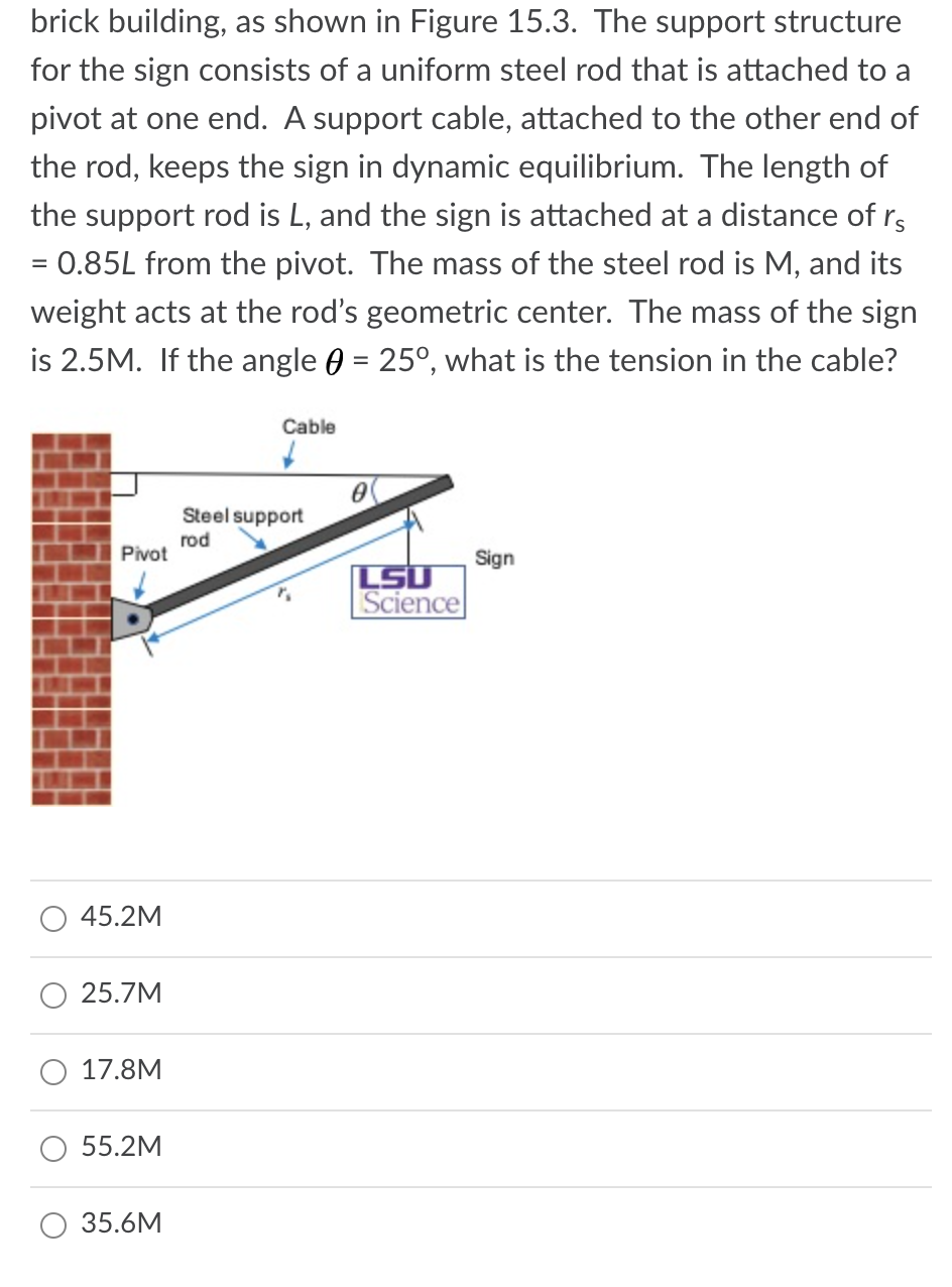 Solved brick building, as shown in Figure 15.3. The support | Chegg.com