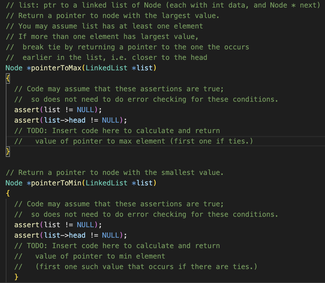Solved finish the following code based on green requirement | Chegg.com