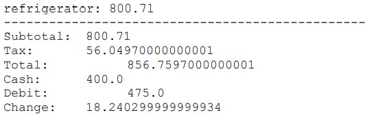 Solved Requirements The cash register program will have | Chegg.com