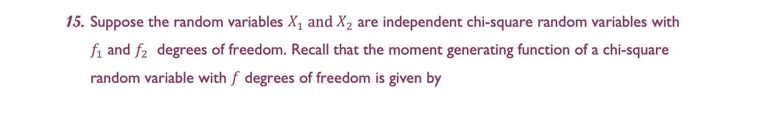 15 Suppose The Random Variables X1 And X2 Are 