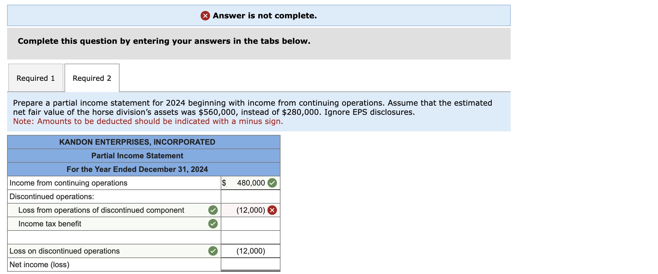 Solved Exercise 4-8 (Algo) Discontinued operations; disposal | Chegg.com