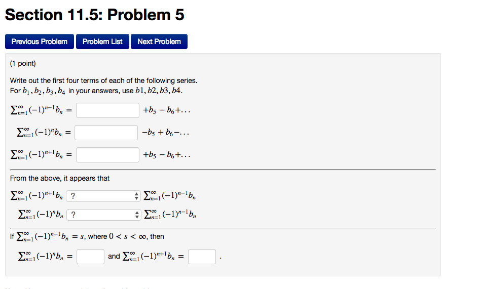 Solved Section 115 Problem 5 Previous Problem Problem List 3300