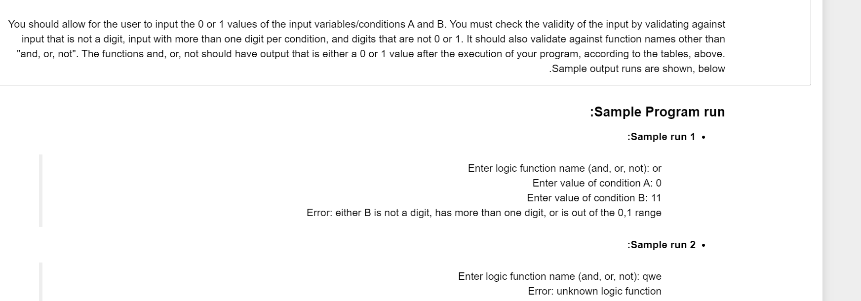 Solved Don’t use (or ,and, not, loop ,Def, Function) (if, | Chegg.com