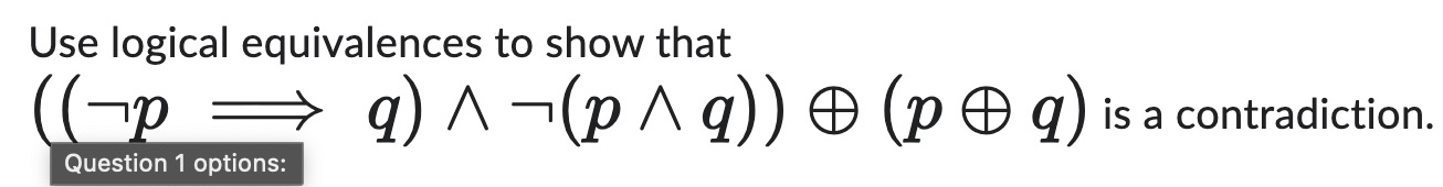 Solved Use logical equivalences to show that | Chegg.com