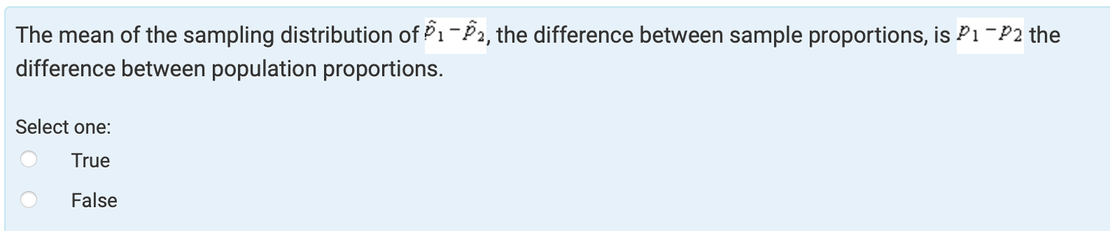 Solved The mean of the sampling distribution of p^1−p^2, the | Chegg.com