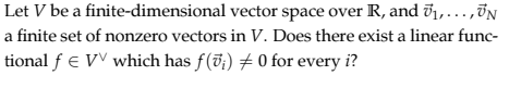Solved Let V be a finite-dimensional vector space over R, | Chegg.com