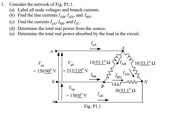 Solved Consider the network of Fig. P1.1. (a) Label all node | Chegg.com