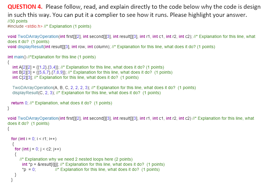 Solved QUESTION 4. Please follow, read, and explain directly | Chegg.com