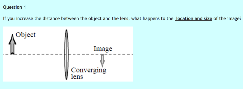 Solved Question 1 If you increase the distance between the | Chegg.com