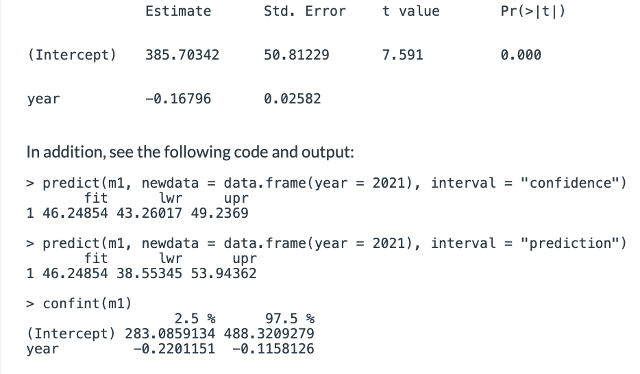 Solved Interpret a 95% confidence interval for | Chegg.com