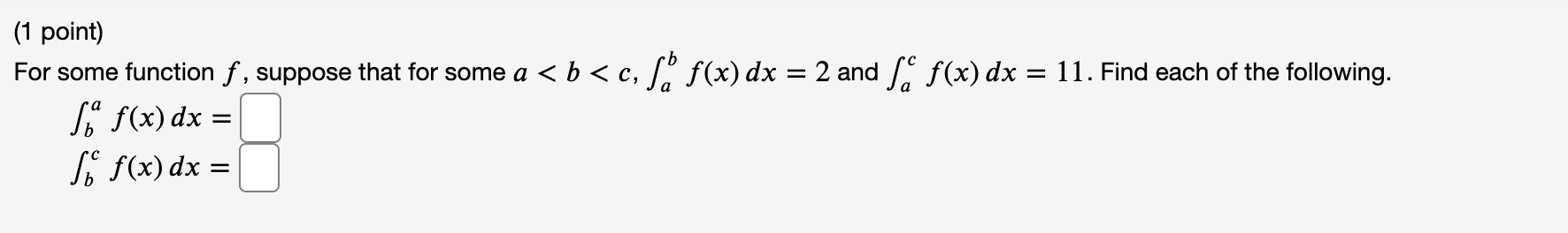 Solved = = (1 point) For some function f , suppose that for | Chegg.com