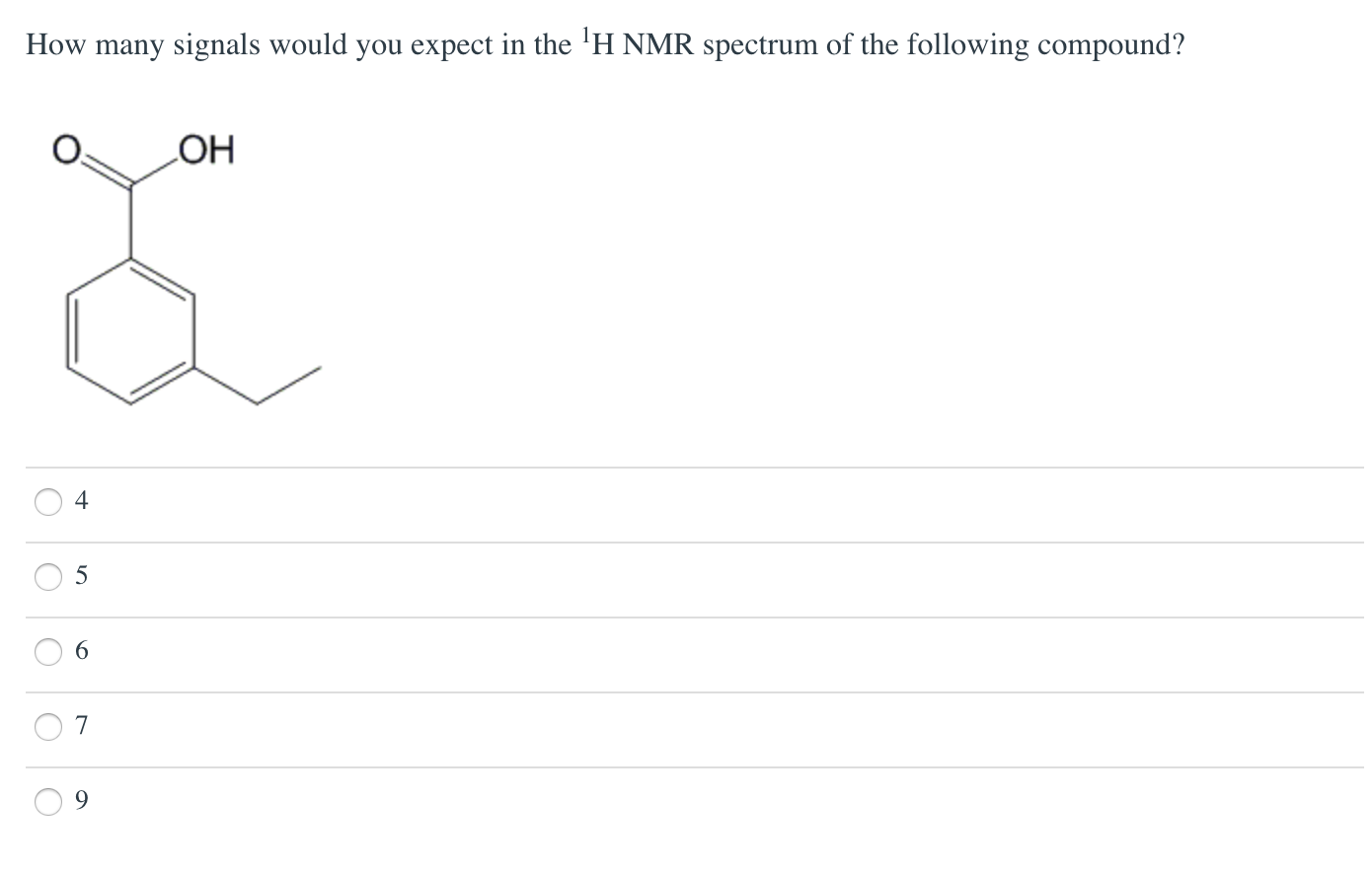 Solved How many signals would you expect in the 'H NMR | Chegg.com