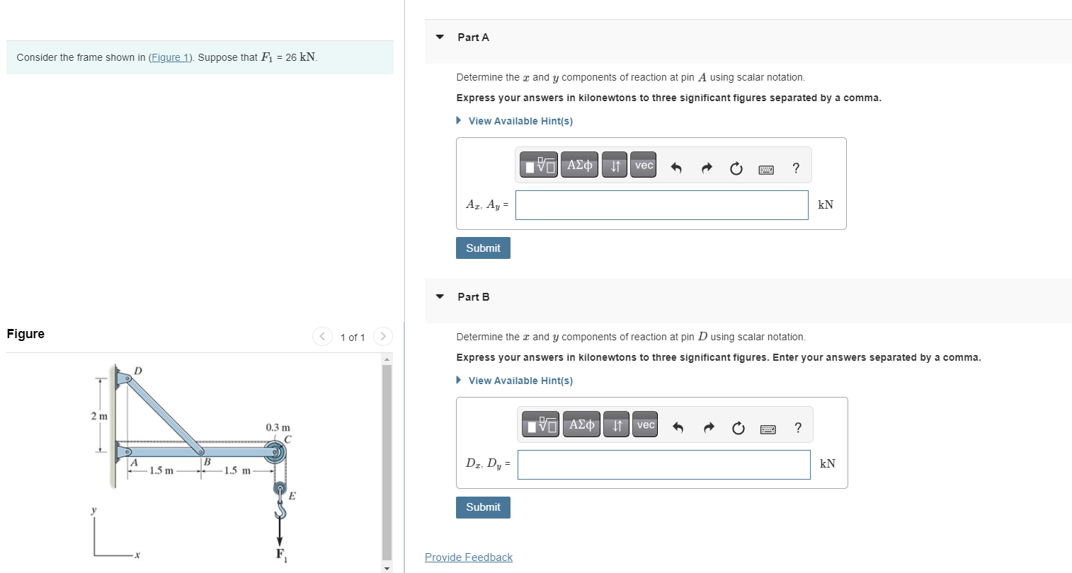 Solved Consider the frame shown in (Figure 1). Suppose that | Chegg.com
