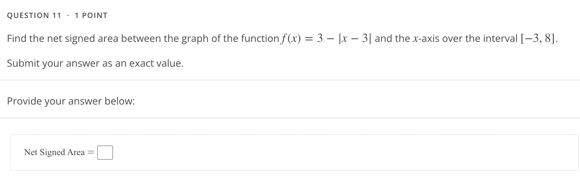Solved Find the net signed area between the graph of the | Chegg.com