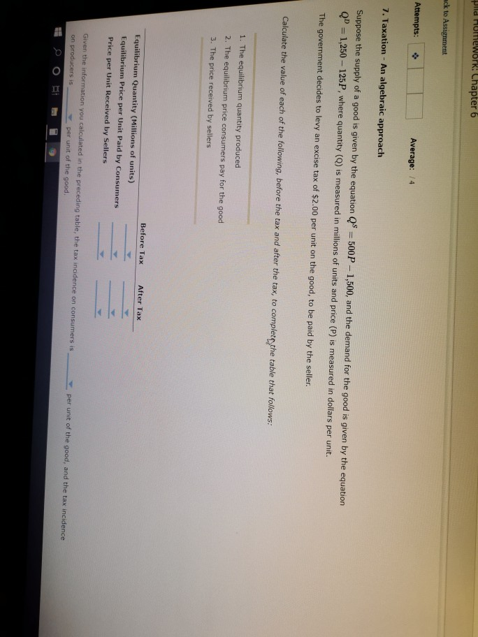 Solved Pild Homework: Chapter 6 ack to Assignment Attempts: | Chegg.com