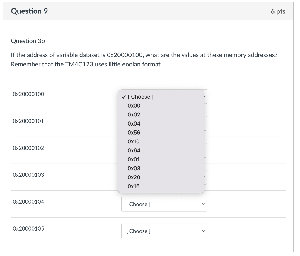 Solved Part A - Question 3 Pointers and Memory Given the | Chegg.com