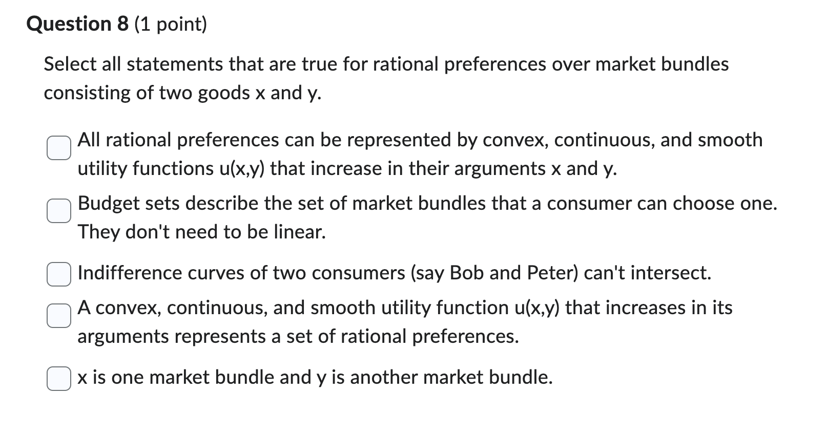 Solved Select all statements that are true for rational | Chegg.com