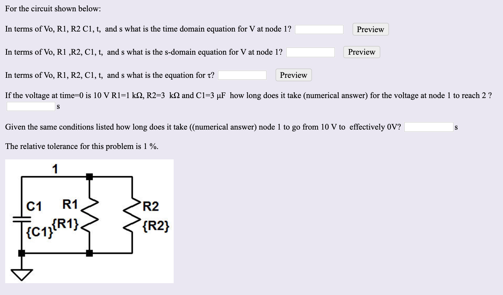 Solved For the circuit shown below: In terms of Vo, R1, R2 | Chegg.com