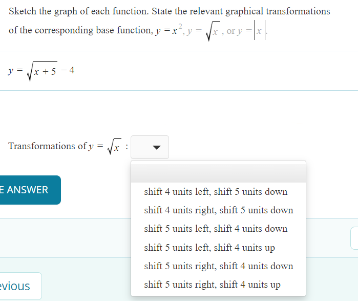 Solved Sketch the graph of each function. State the relevant | Chegg.com