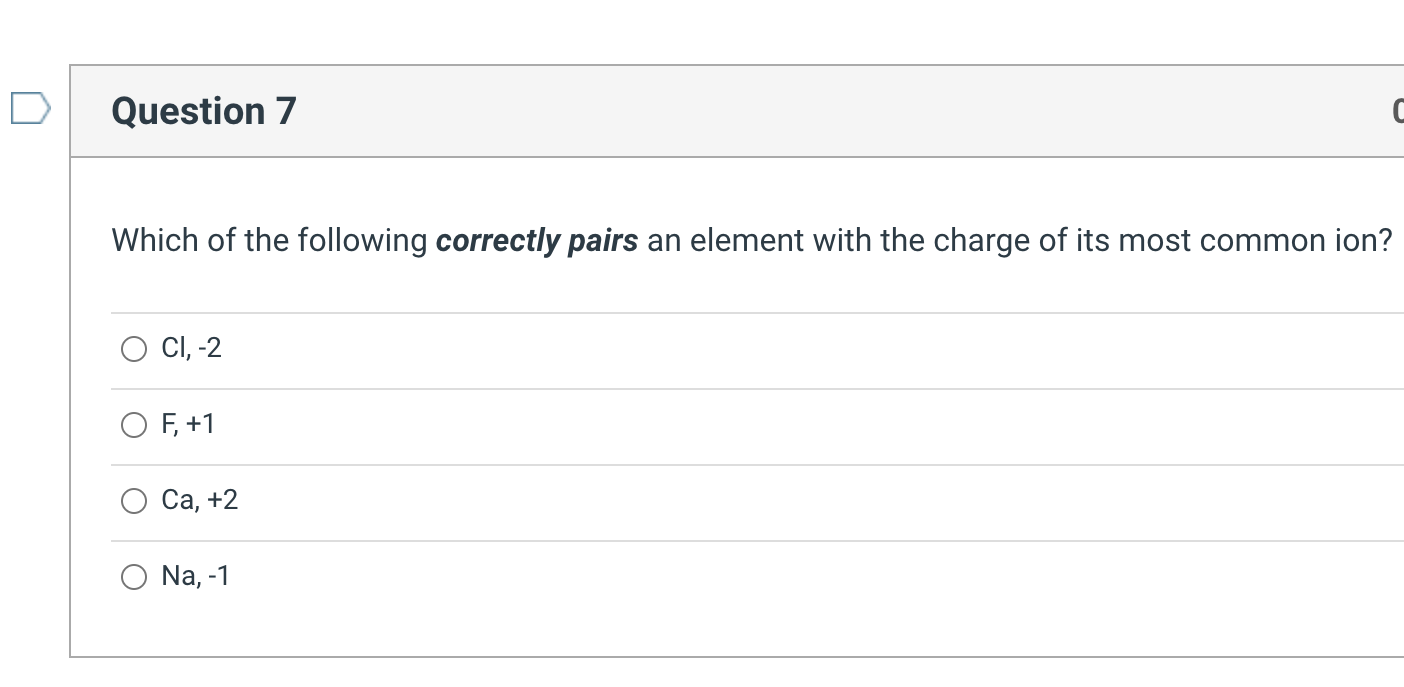 Solved Which of the following correctly pairs an element | Chegg.com