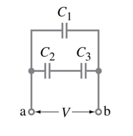 Solved In (Figure 1), let V = 14.0 V and C1=C2=C3= 28.1 μF | Chegg.com
