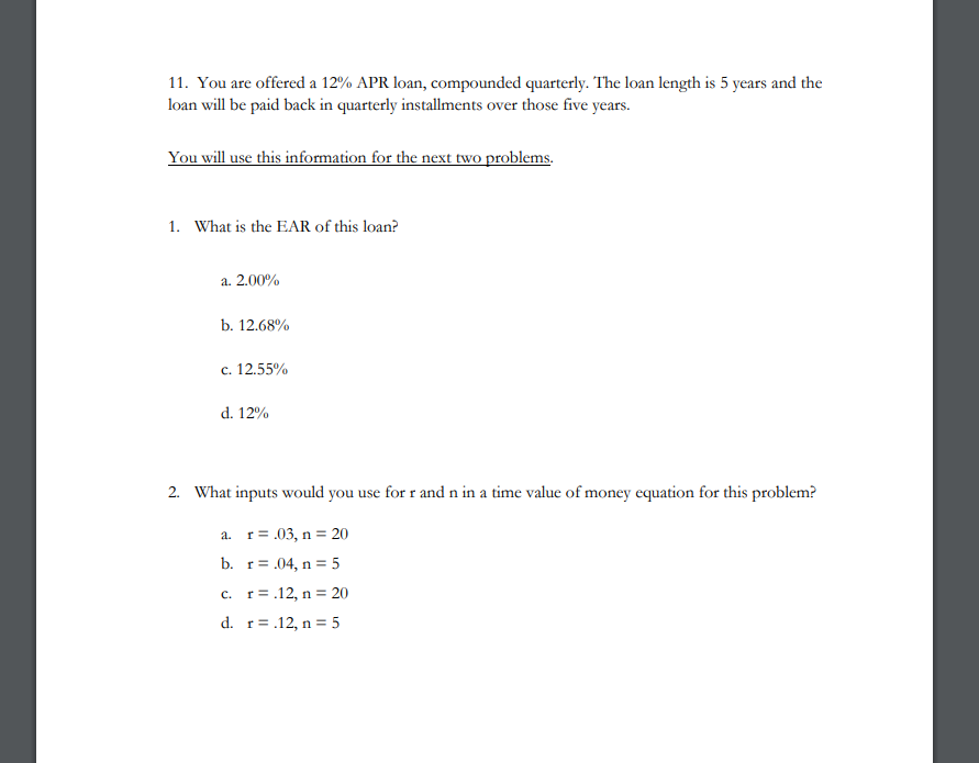 Solved These questions are a learning exercise. Answers will | Chegg.com