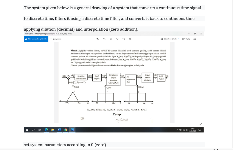 Solved The system given below is a general drawing of a | Chegg.com