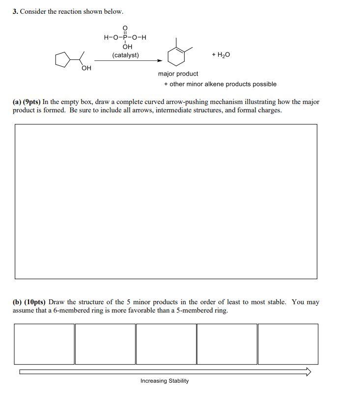 3. Consider the reaction shown below. its possible | Chegg.com