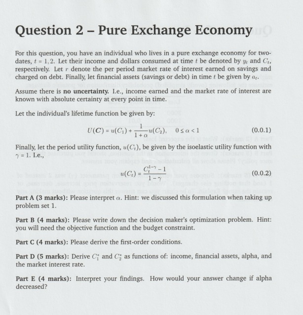 Solved This is for my Economics class. PLEASE SHOW ALL | Chegg.com