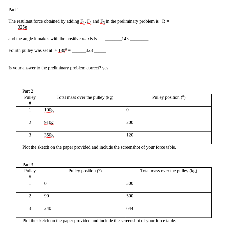 1) Graphically (using a ruler and a protractor) add | Chegg.com