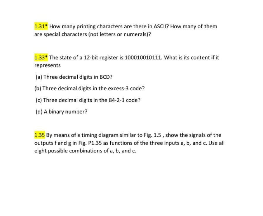 Solved 1 31 How Many Printing Characters Are There In Chegg Solved 1 31 How Many Printing Characters Are There In Chegg
