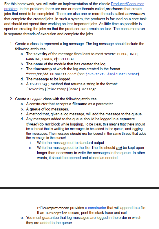 Solved For this homework, you will write an implementation | Chegg.com
