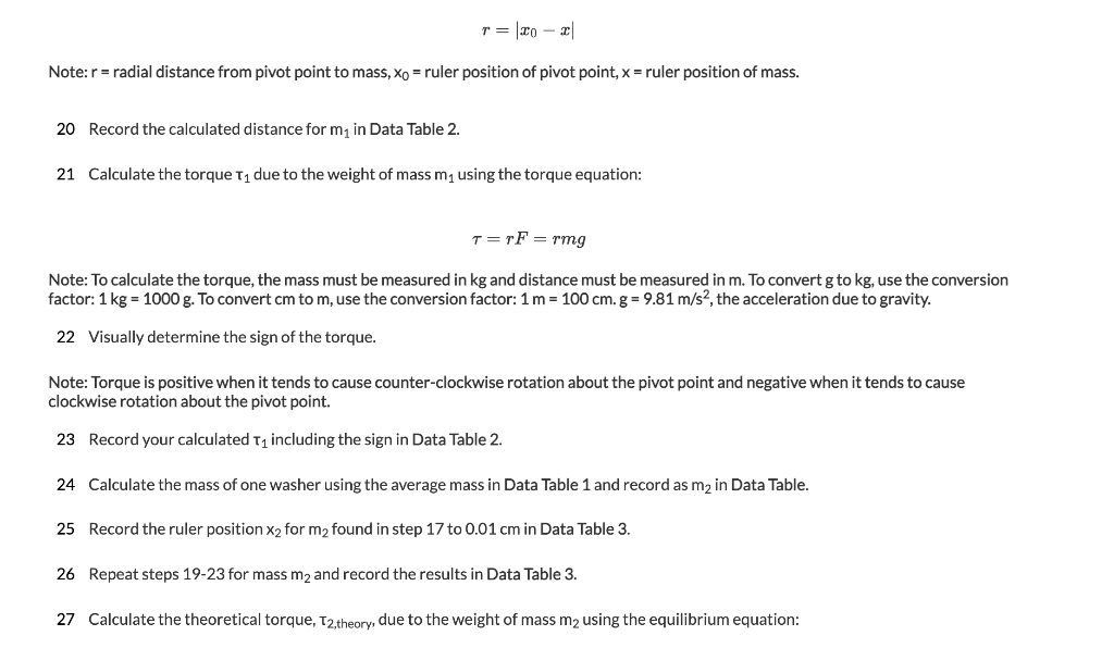 Data Table 2: Initial Data Center of mass position | Chegg.com