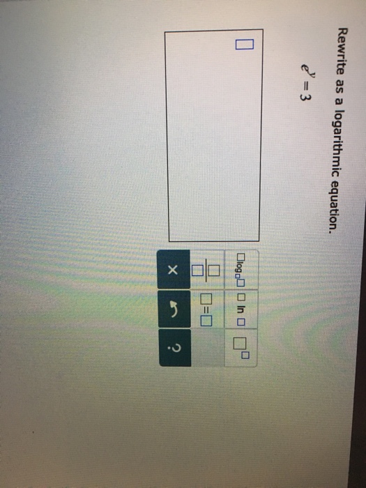 solved-rewrite-as-a-logarithmic-equation-e-y-3-chegg