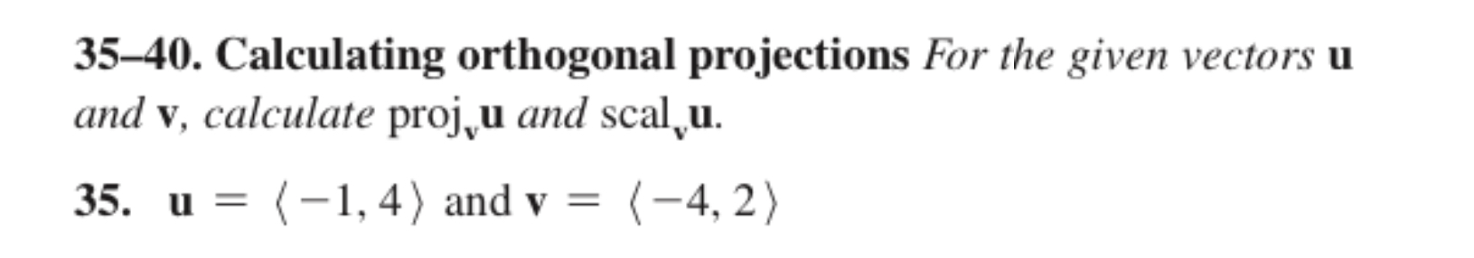 Solved The answer for scal v u is 6/sqr5 I cannot calculate | Chegg.com