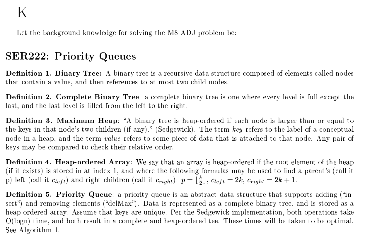 Solved In Java Please Write Psuedocode For Both Algorithms 4643