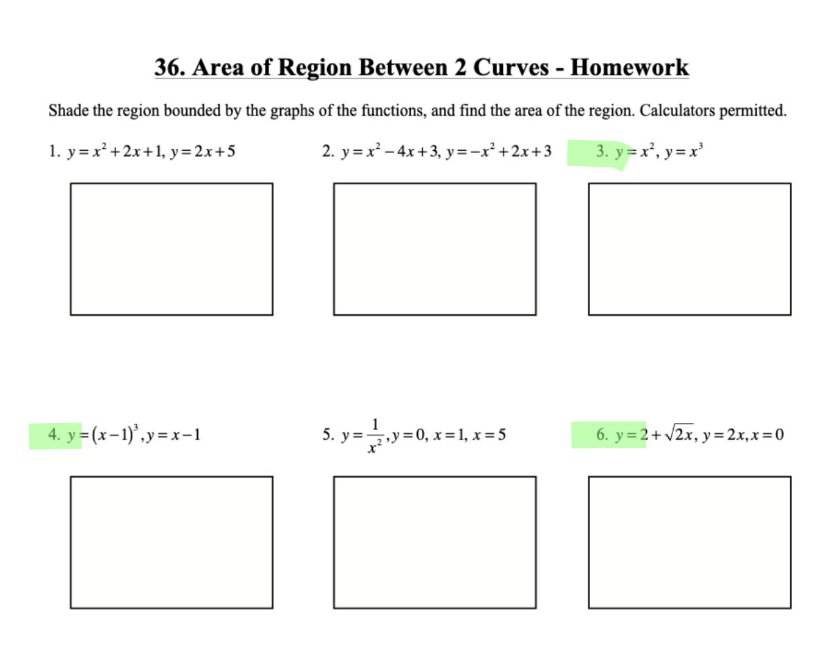 Solved shade the region bounded by the graphs of the | Chegg.com