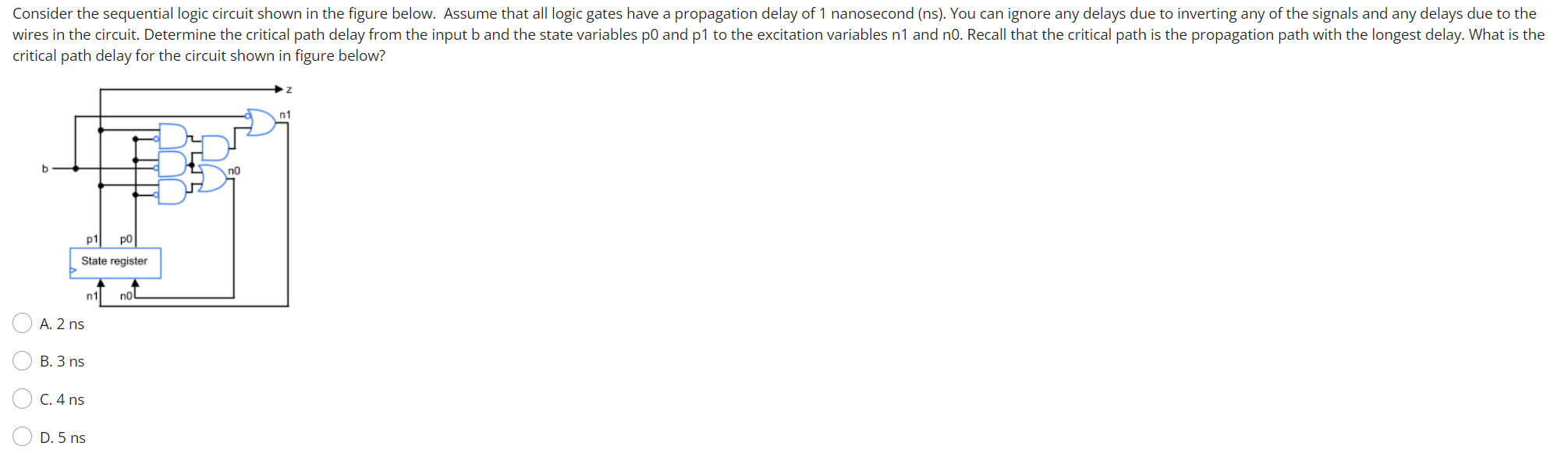 Solved Consider the state diagram shown in the figure below. | Chegg.com