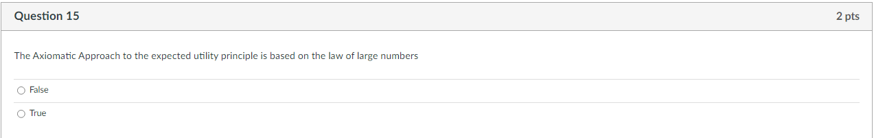 Solved The Axiomatic Approach To The Expected Utility