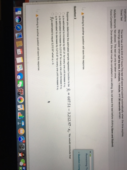 Solved Timed Test This test has a time limit of 2 hours.This | Chegg.com