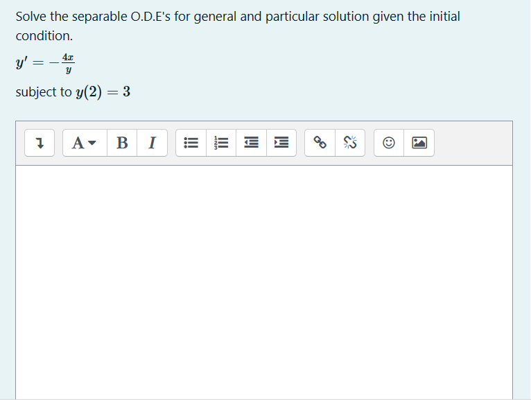 Solved Solve the separable O.D.E's for general and | Chegg.com
