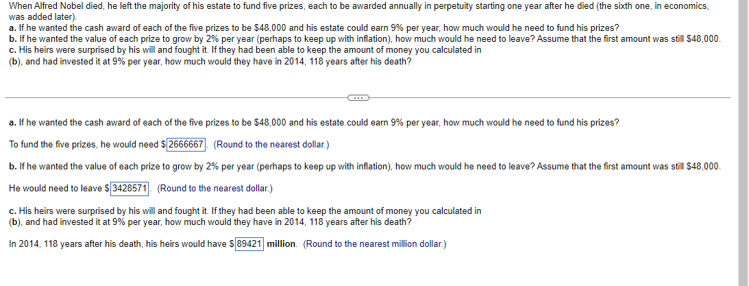 Solved Can you check my answers? Especially c because its | Chegg.com