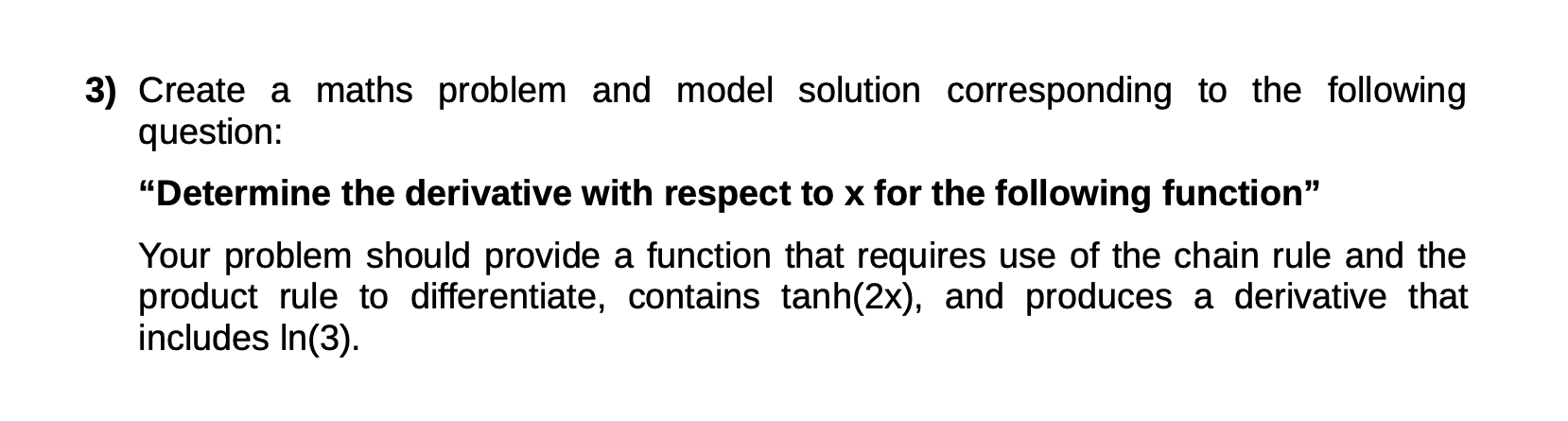 Solved 3) Create a maths problem and model solution | Chegg.com