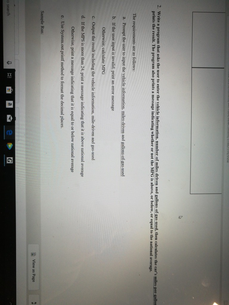 Solved 2 Write A Program That Asks The User To Enter The