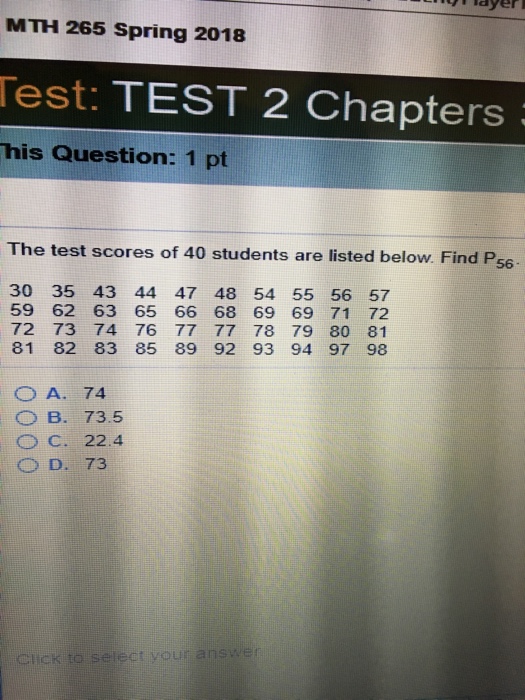 Solved ayer MTH 265 Spring 2018 est: TEST 2 Chapters his | Chegg.com